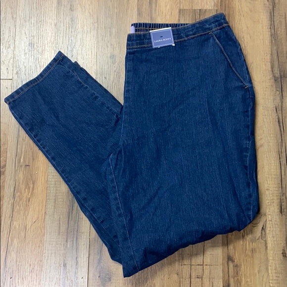 Laura Scott | Jeans | Laura Scott Plus Denim Pull On Pant Medium Wash ...